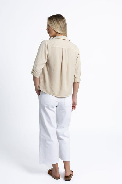Leni shirt latte – By Design Fashions